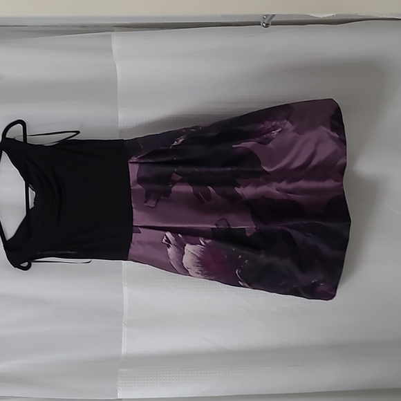 le chateau | Dresses | Le Chateau M Purple And Black Cocktail Dress ...